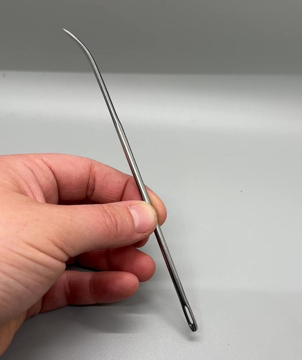 6" Bent Tip Sacking Needle – Big Sky Cinch Supply